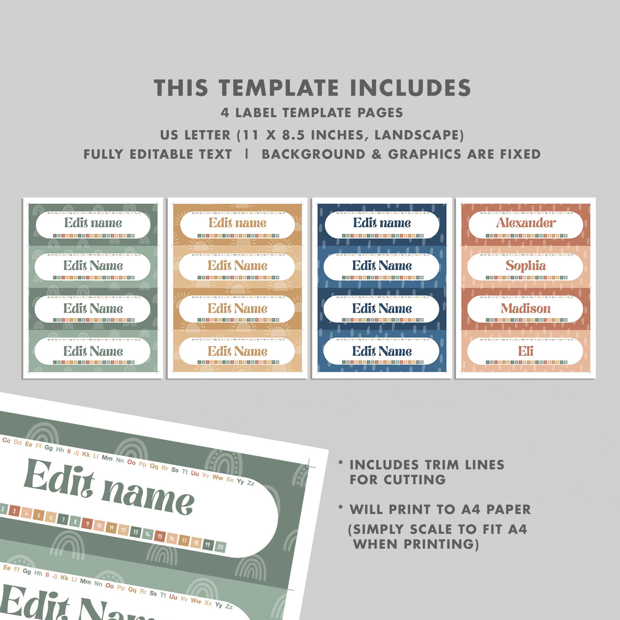 Classroom Student Labels, Classroom Printable, Classroom Decor ...