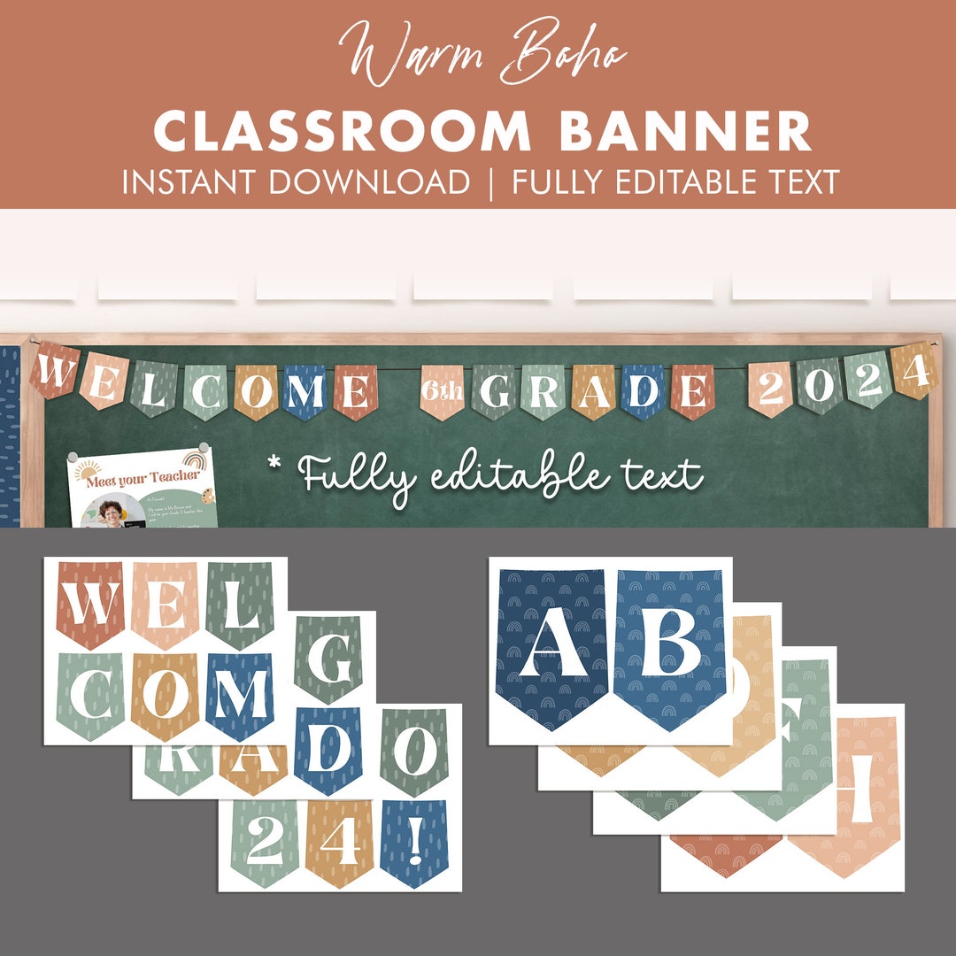 Classroom Banner, Classroom Printable, Classroom Decor, Classroom ...