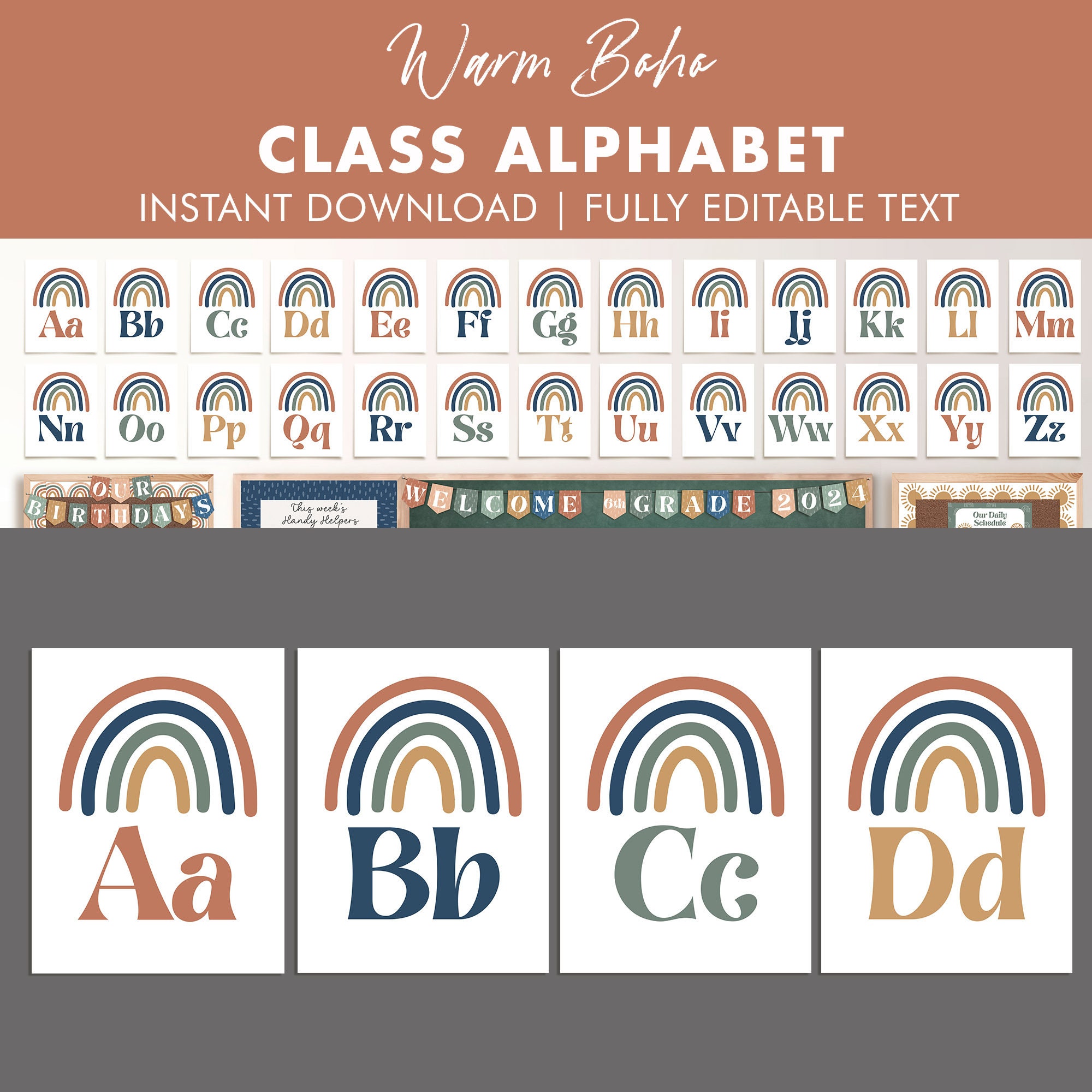 Classroom Alphabet, Alphabet Printables, Classroom Printable, Classroom ...