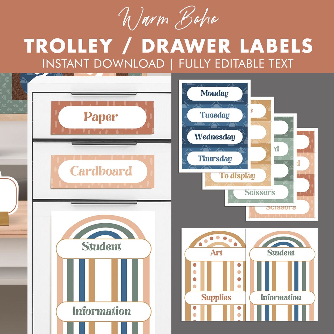 Classroom Trolley Labels, Classroom Printable, Classroom Decor ...