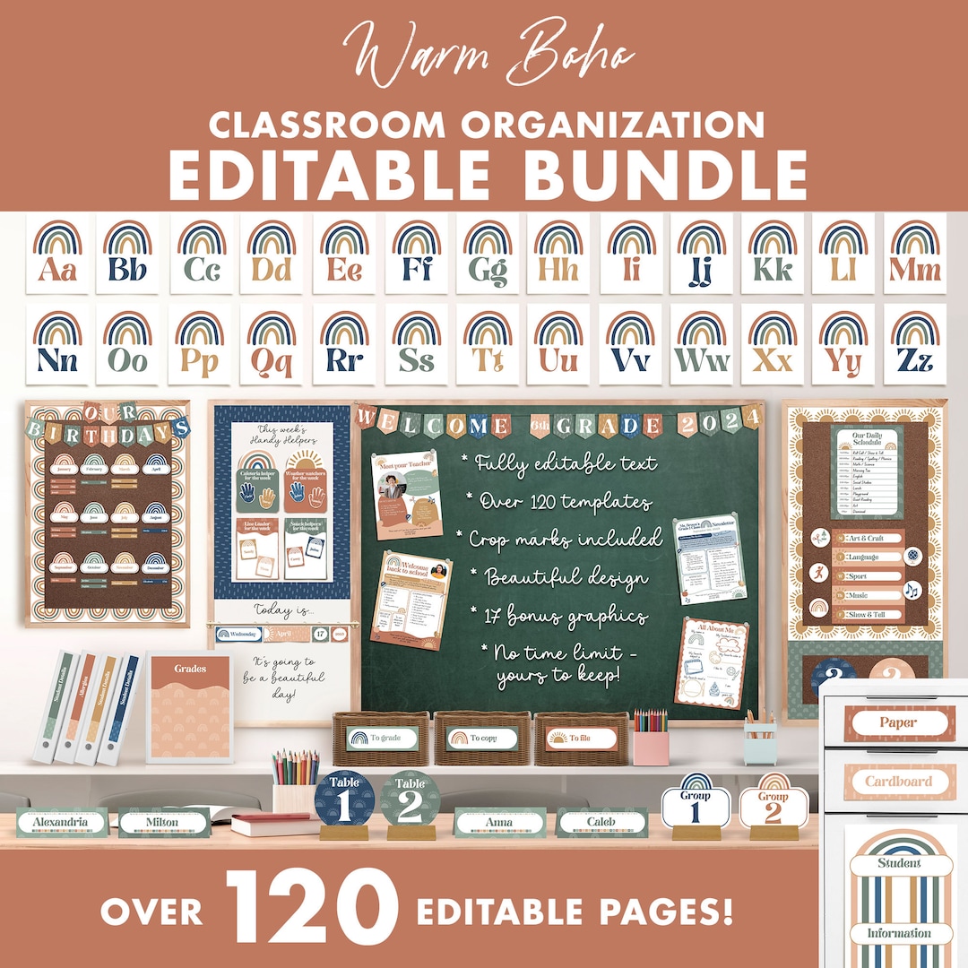 Classroom Bundle, Classroom Printable, Classroom Posters, Classroom ...