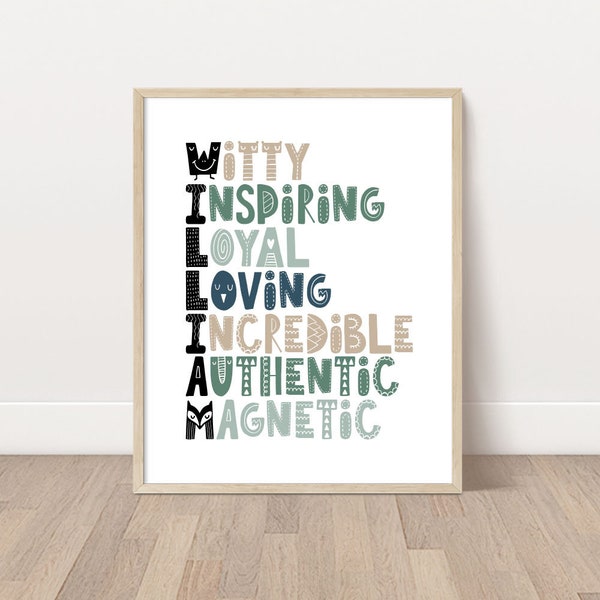 Acrostic Name Poems - Etsy