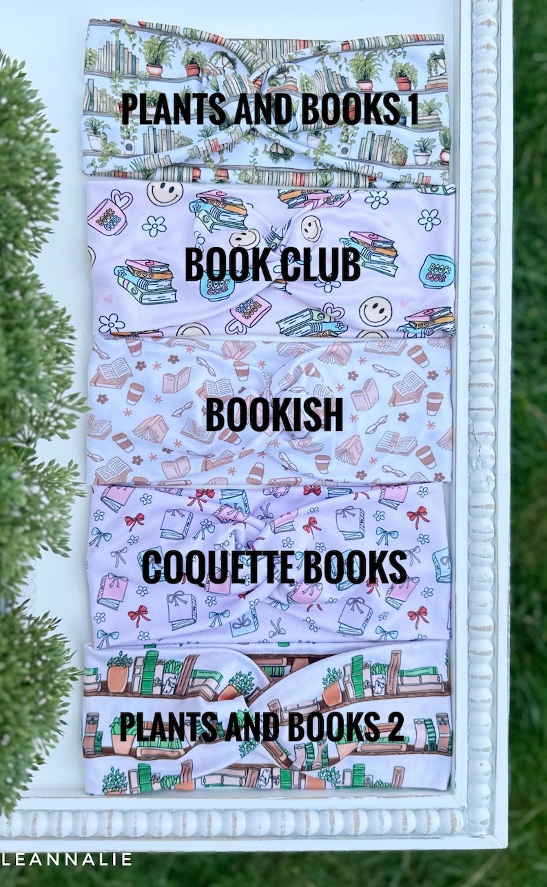 Book Lover Headband: Soft, Twist, Headwrap, Librarian, Bookish Style ...