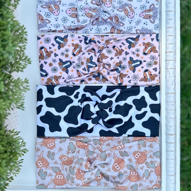 Cow Headband - Etsy