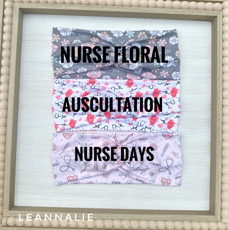 Handmade Super Soft Twist Headband, RN Nurse Gift, Nursing Headwrap ...
