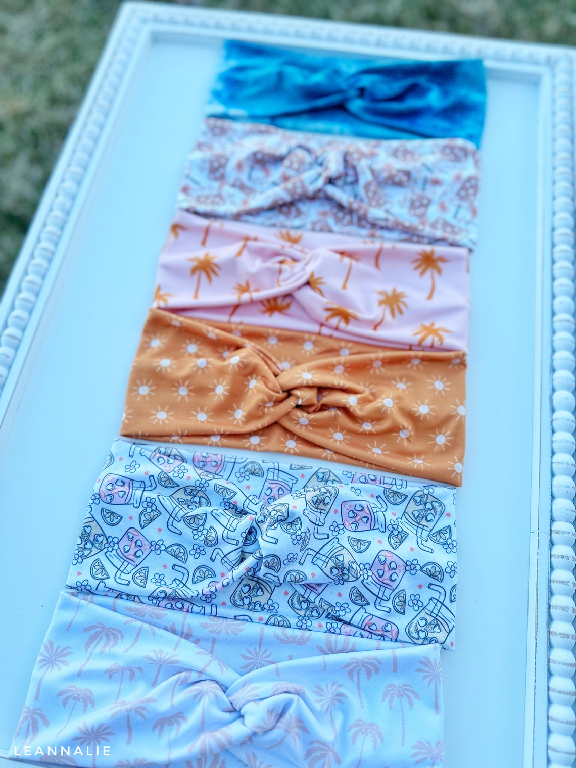 Summer Headband, Tie Dye Headband, Beach Headband, Lemonade Stand ...