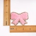 Chenille Bow Patches,bow Iron on Chenille Glitter Patch,bow Patch ...
