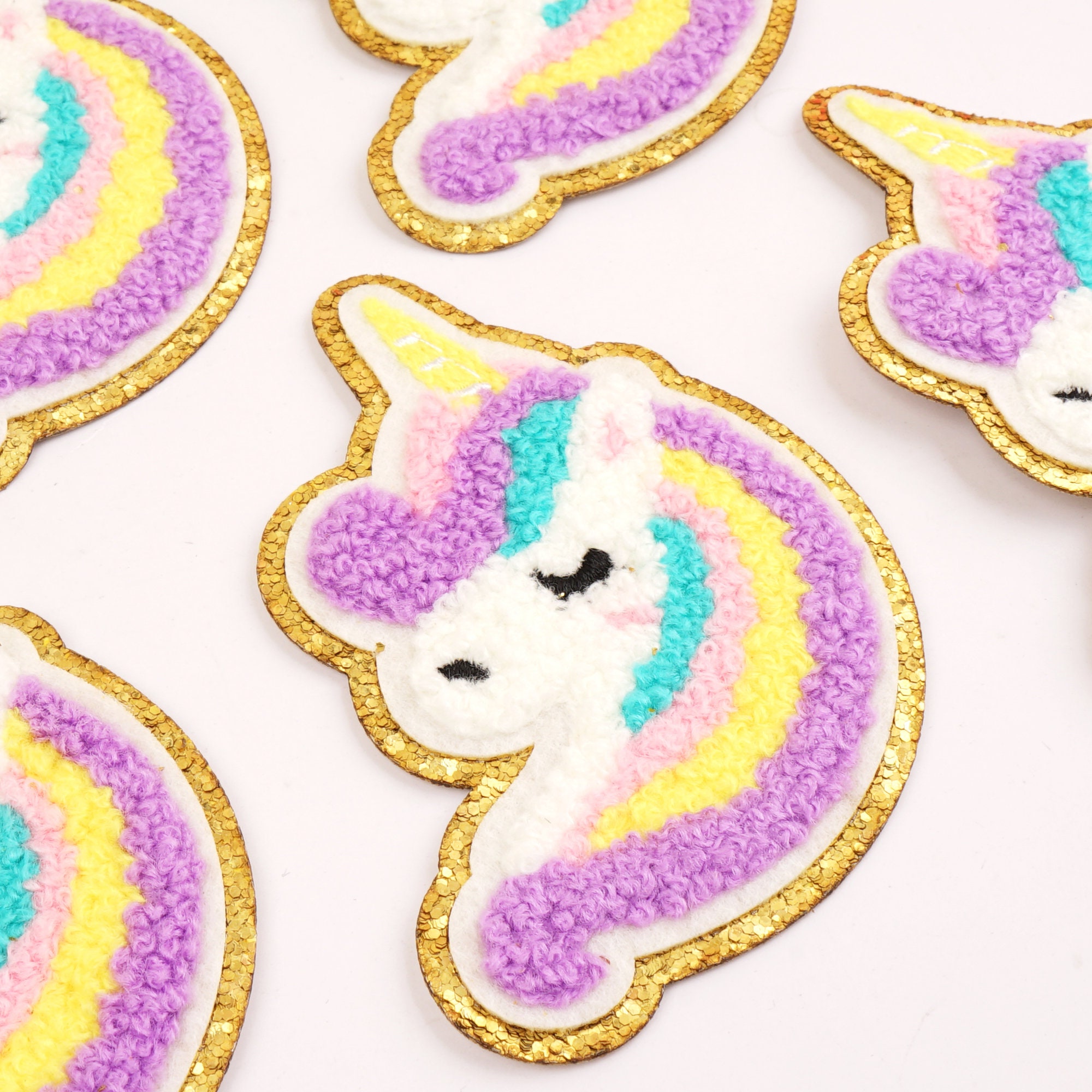 Unicorn Iron-on Chenille Glitter Patch DIY Gift,unicorn Patch,sequin ...