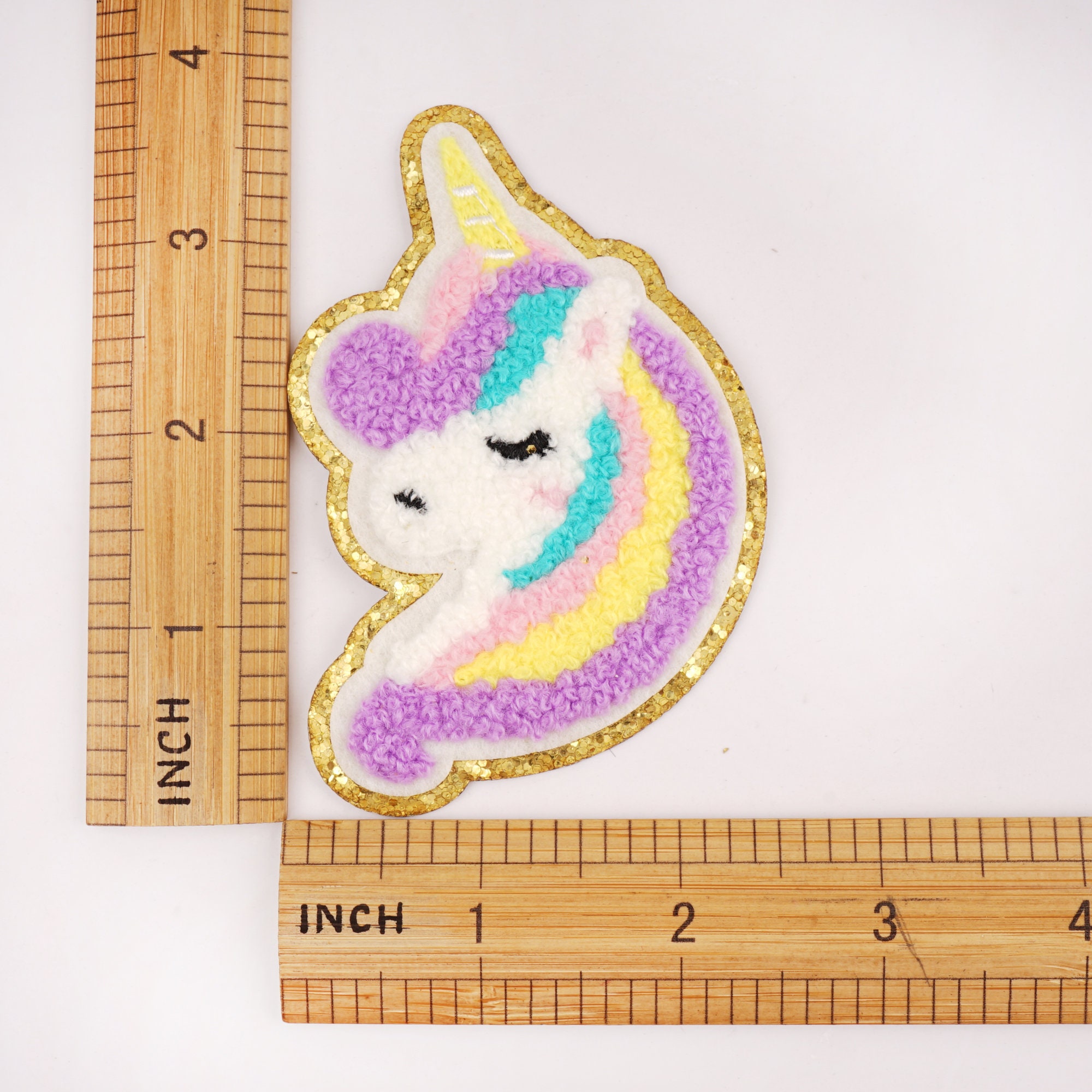 Unicorn Iron-on Chenille Glitter Patch DIY Gift,unicorn Patch,sequin Unicorn Applique Patches ...