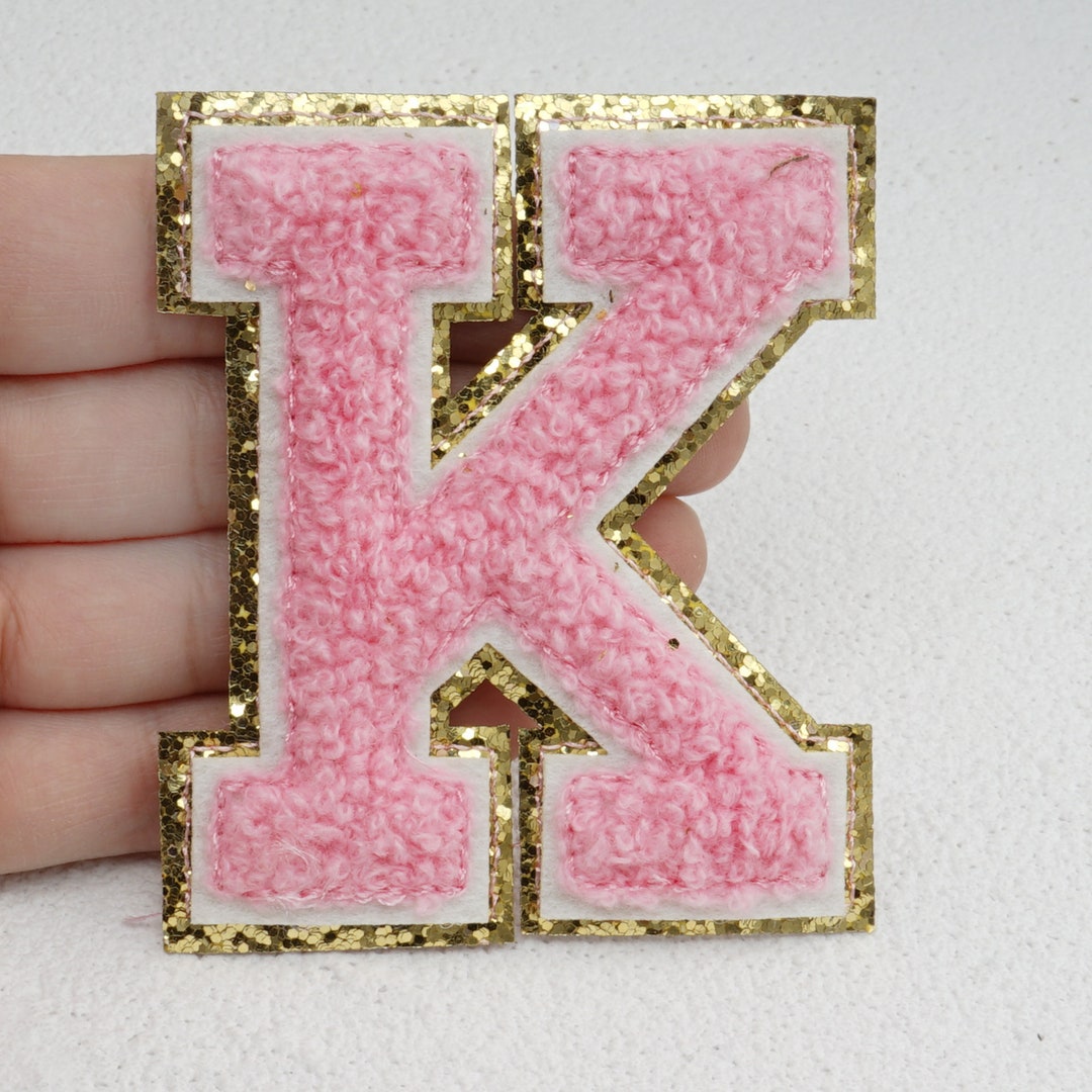Chenille Letter Iron on Patch Sew,chenille Patch,iron on Patch Applique ...