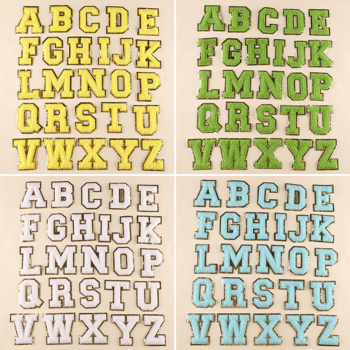 3.15/2.16blue Iron on Letters Chenille Embroidered - Etsy