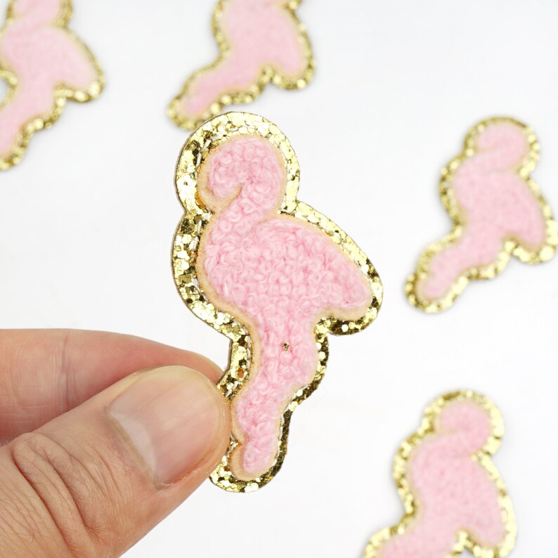 Chenille Patcheschenille Heart Patchstick on Patchesglitter - Etsy