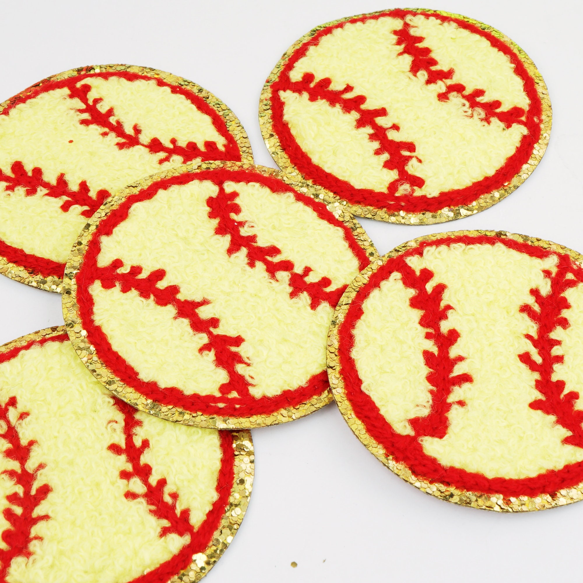 Iron-on Sports Patch,chenille Soccer Gold Glitter Patch,baseball Patch ...