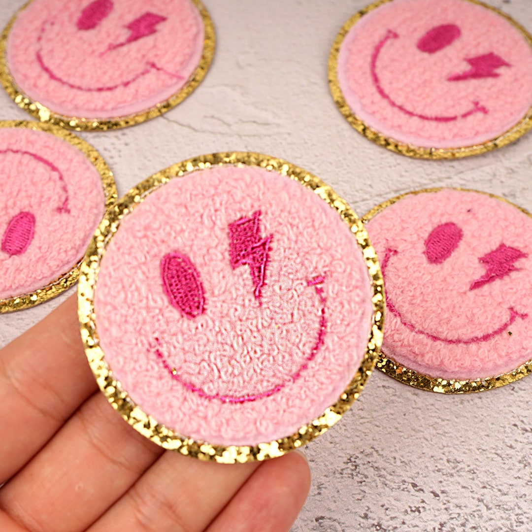 NEW Smiley Chenille Patches,iron on Patch,nylon Bags,patches for ...
