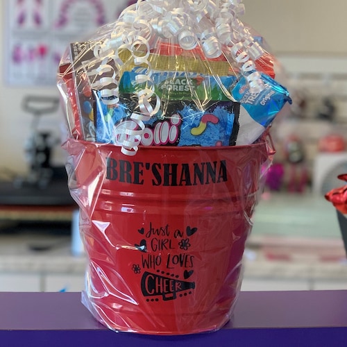 Personalized Cheer Appreciation Gift Basket Cheerleader Gift - Etsy