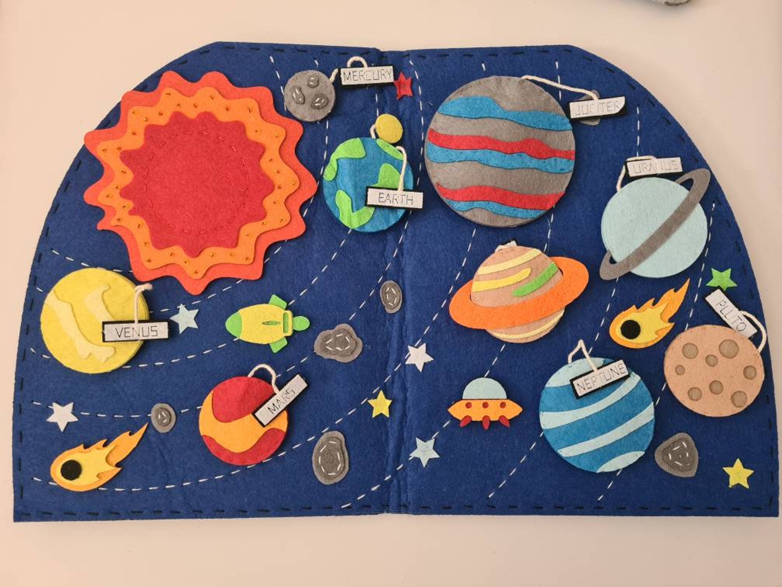 Felt Quiet Book, Space, Planet, Аstronaut, Solar System, Busy Book ...