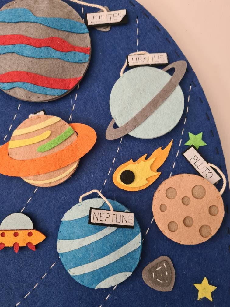 Felt Quiet Book, Space, Planet, Аstronaut, Solar System, Busy Book ...