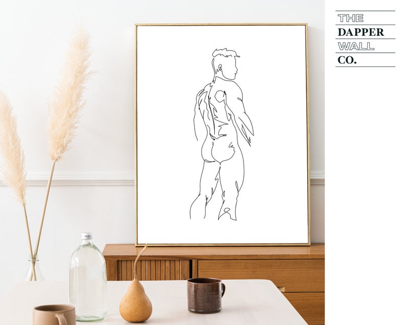 Abstract Man Body Art One Line Drawing Man Man Line Art Male Body
