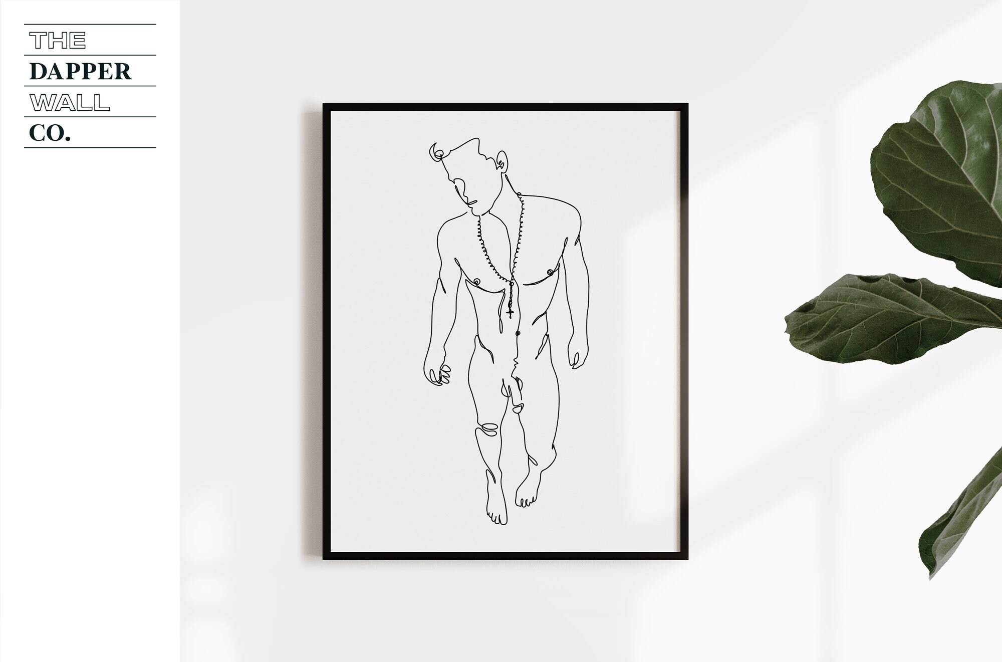 Abstract Man Body Art One Line Drawing Man Man Line Art | Etsy