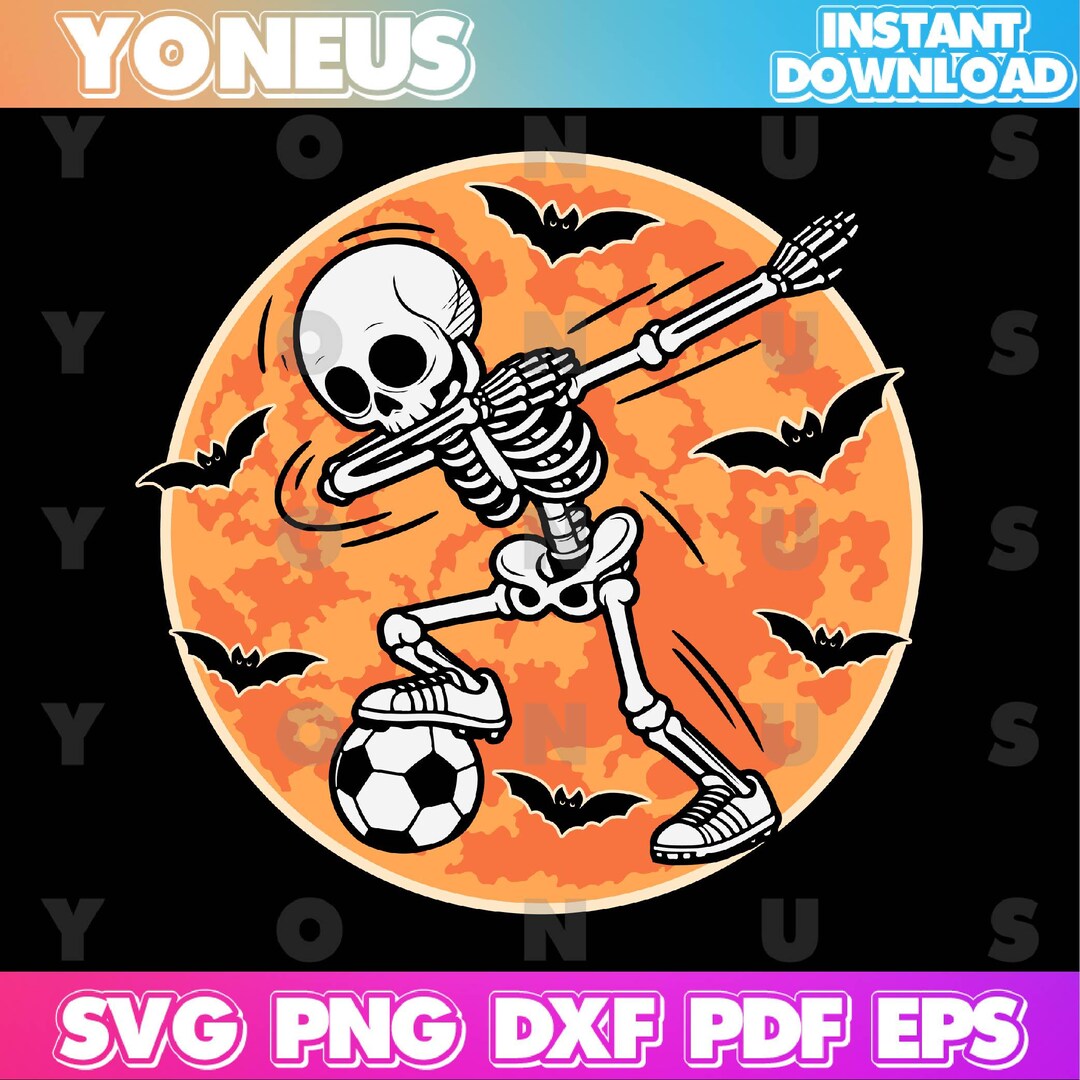 Soccer Skeleton Halloween Men Boys Soccer Player Svg, Soccer Skeleton ...