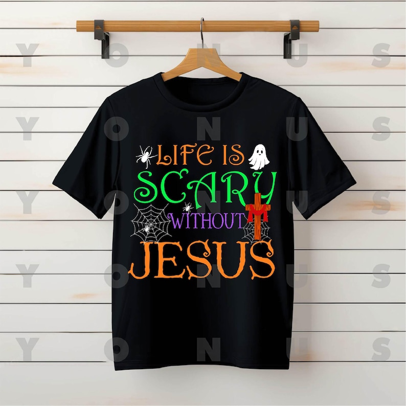 Life is Scary Without Jesus Svg, Falloween Jesus Svg, Christian Svg ...