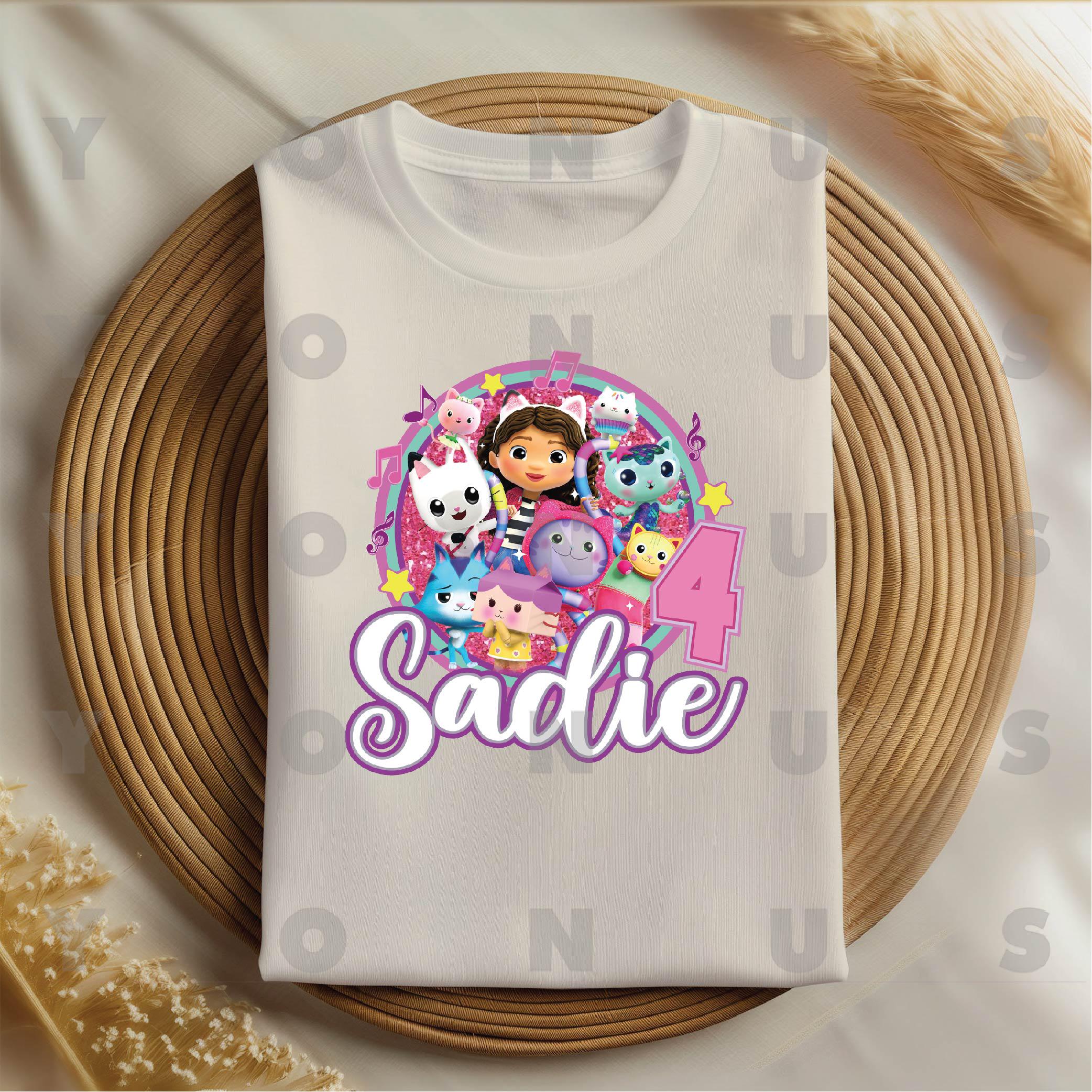 Personalized Dollhouse Png, Cat Doll House Birthday Png, Gabbi Birthday ...