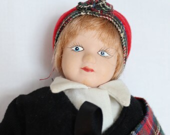 Porcelain Scottish Doll - Etsy