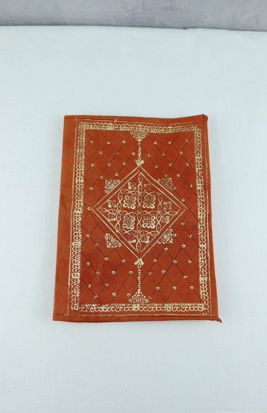 Vintage Leather Book Protector, Old Leather Book Cover, Leather Book ...