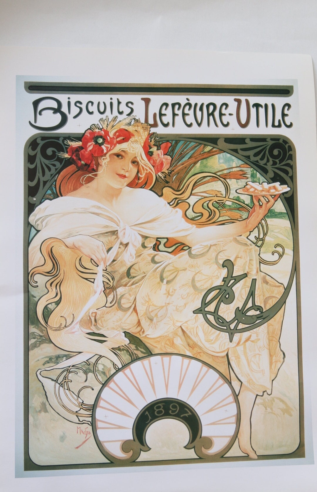 Six Alphonse Mucha Advertising Prints, Vintage Mucha Advertising ...