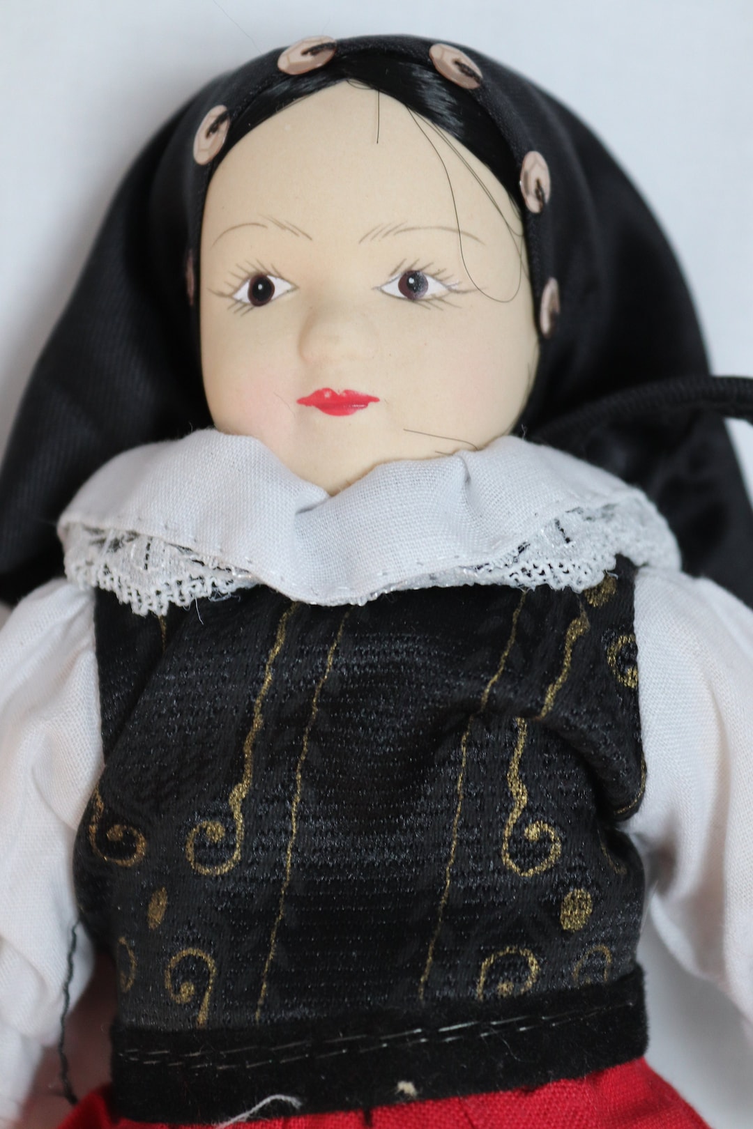 Traditional Hand-made Porcelain Doll From Greece, Doll With Traditional ...