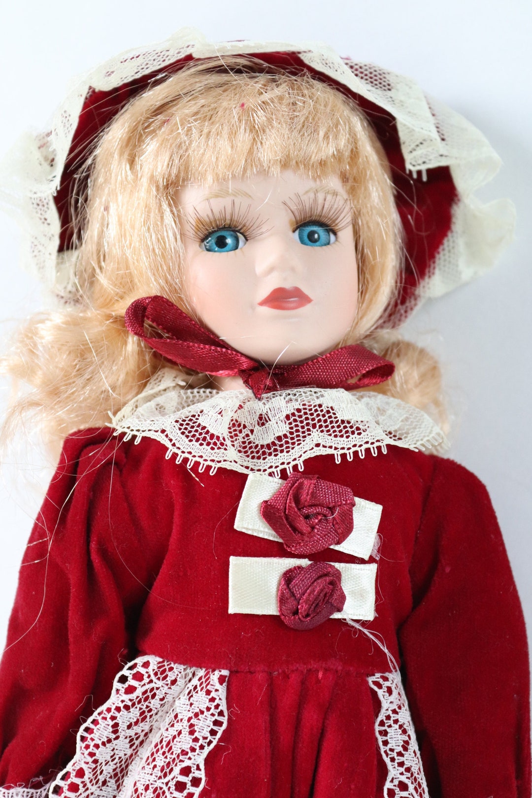 Vintage Porcelain Doll, Old Collectible Porcelain Doll, Rag Doll, Doll ...