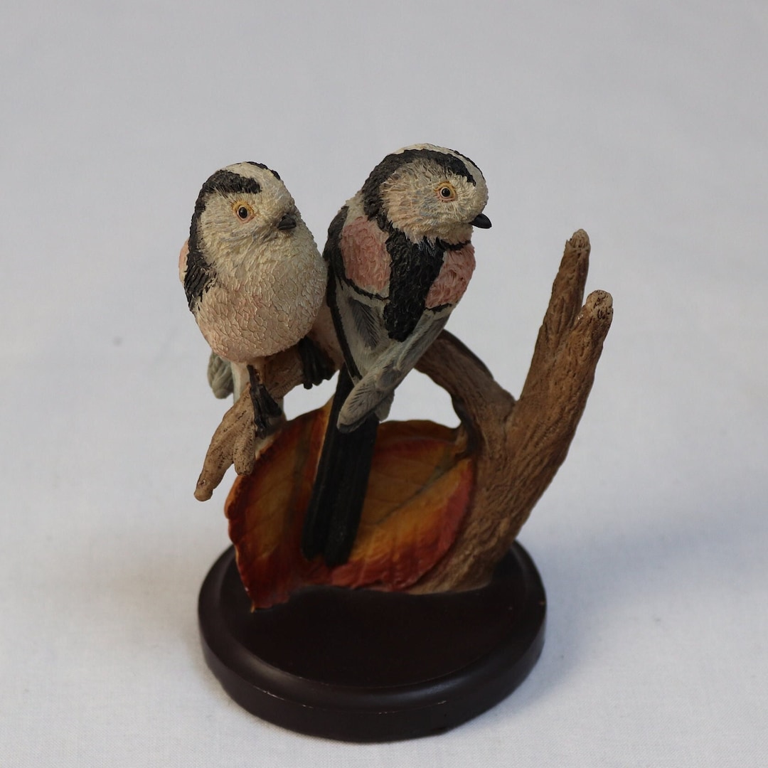 The Country Bird Collection Hand Painted Resin Long-tailed Tit Bird ...