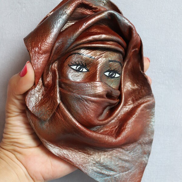 Leather Tuareg Mask - Etsy
