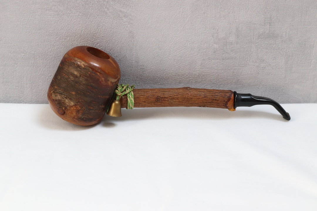 Vintage French Pipe in Carved Wood, Old Rare and Original Wooden Pipe ...