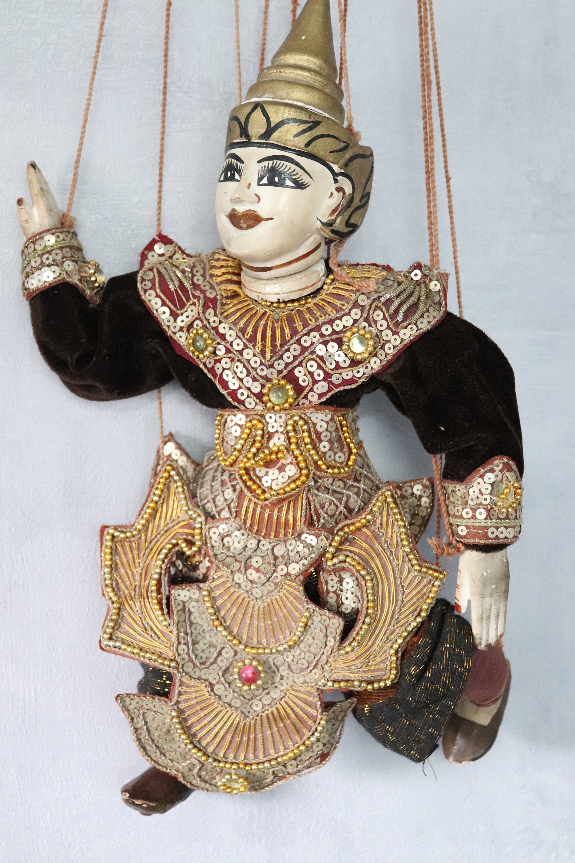 Vintage Burmese Puppets From the 80s, Traditional String Puppets ...