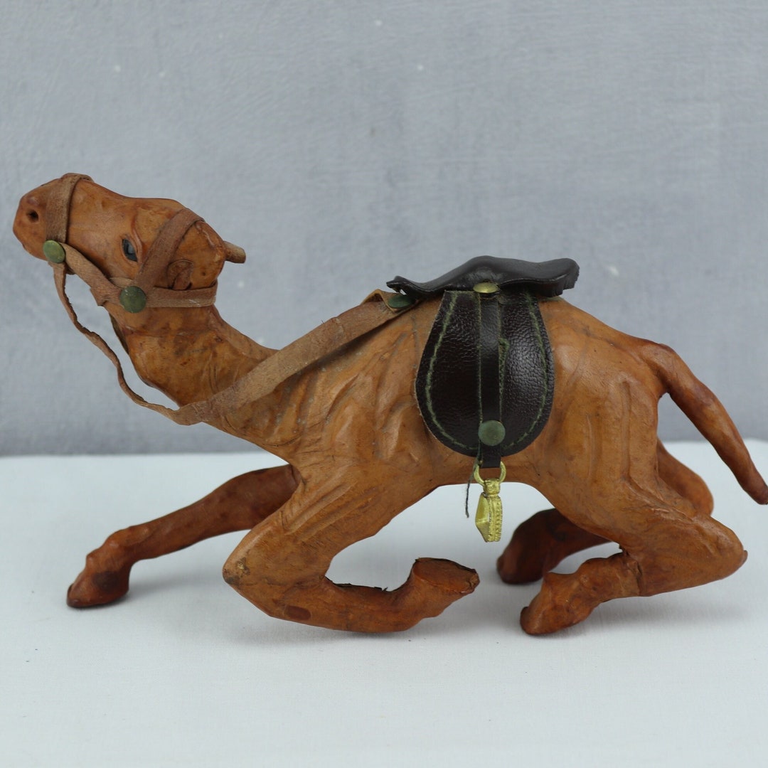 Vintage Decorative Camel Handmade Leather Craft, Camel Decoration, Old ...