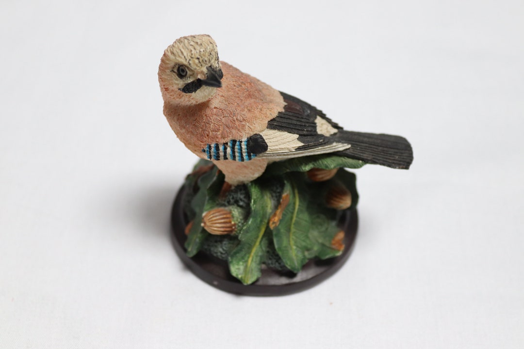 Statuette le Geai the Country Bird Collection in Hand-painted Resin ...