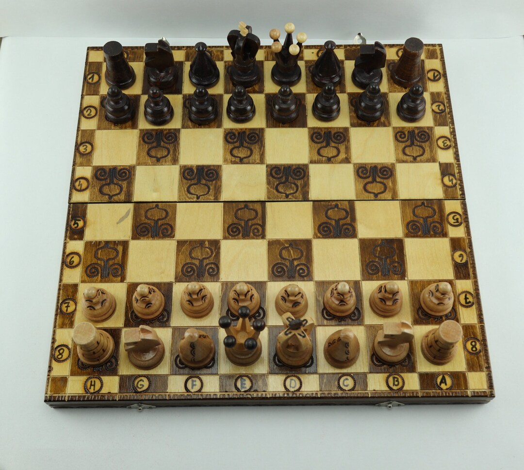 Foldable Chess Game Box, Handcrafted Chess Game, Chess Game With ...