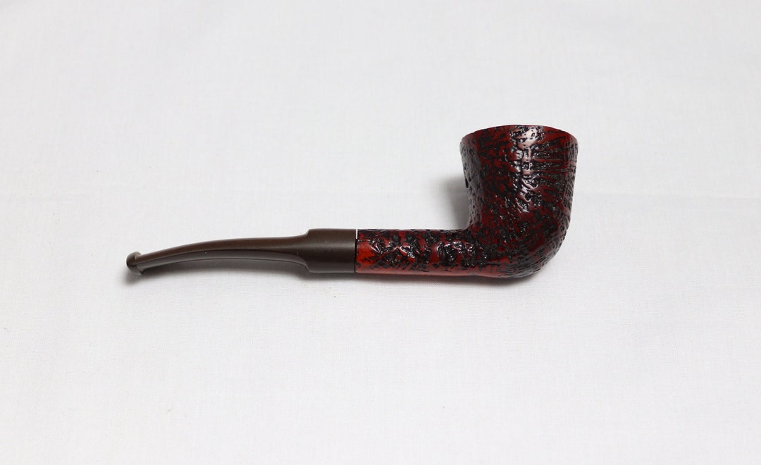 Vintage Pipe in Wood and Sculpted Resin, Old Wooden Pipe, Gift for ...