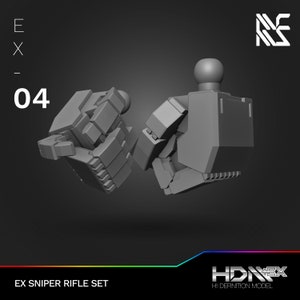 HDMEX Sniper Rifle for 1/144 Scale Mecha Model Kits - Etsy