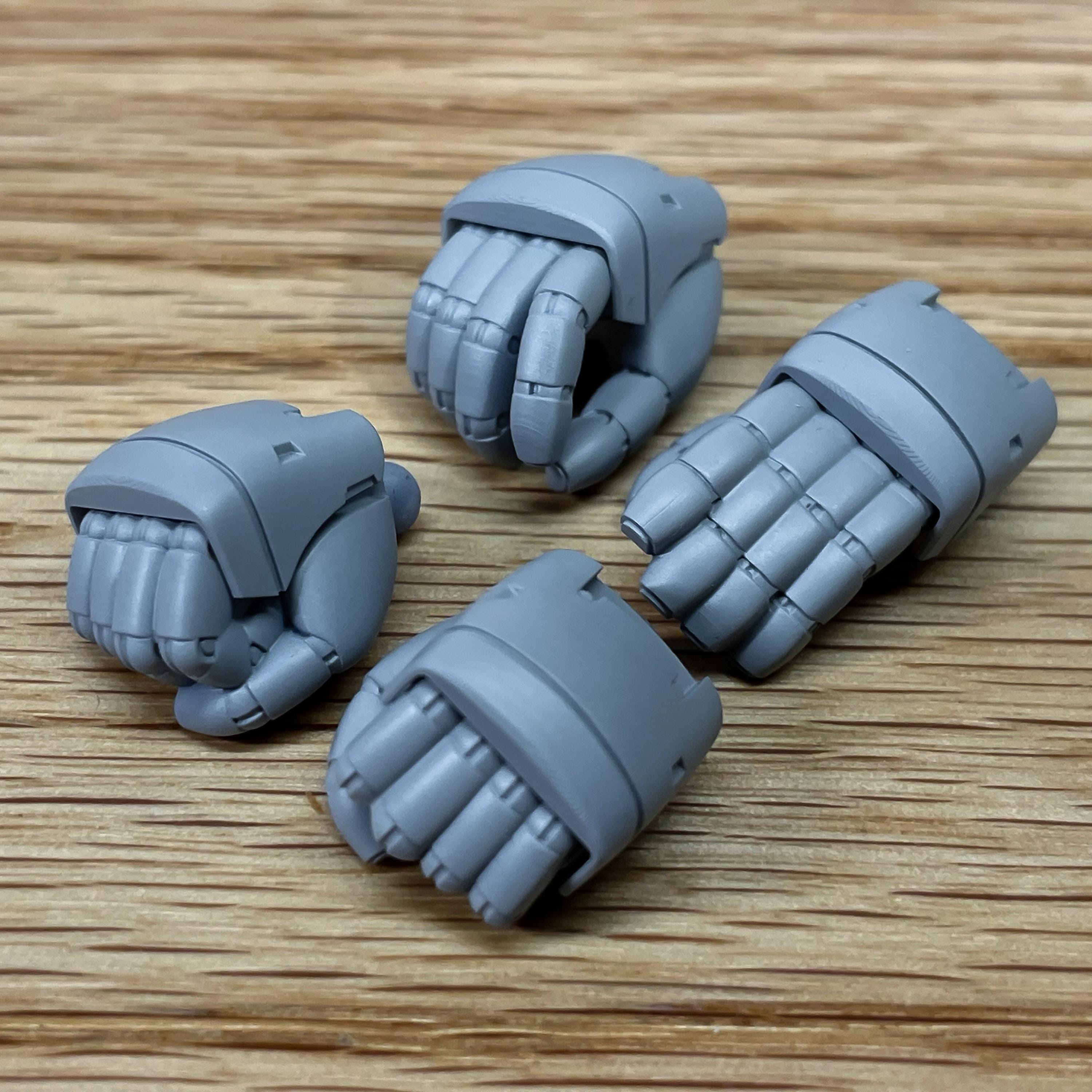 HDM Round Type Hands [ver. 2] for 1/144 & 1/100 Scale Mecha Model Kits ...