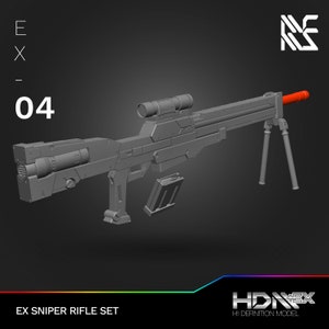 HDMEX Sniper Rifle for 1/144 Scale Mecha Model Kits - Etsy