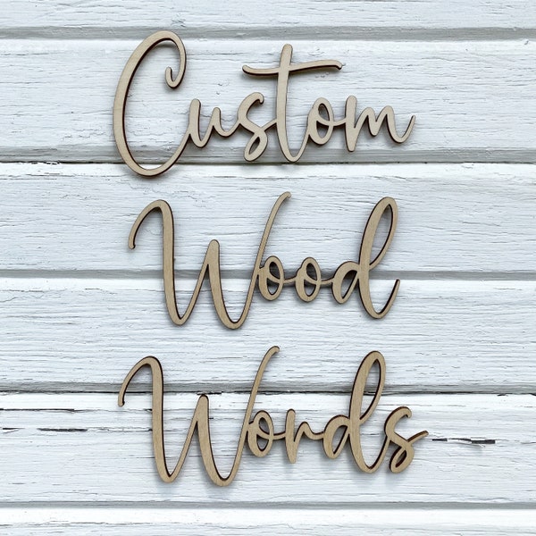 Wooden Name Signs - Etsy