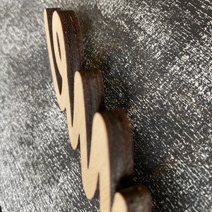 Custom Wood Word | Name Cutout | Personalized Text | 3D Lettering ...