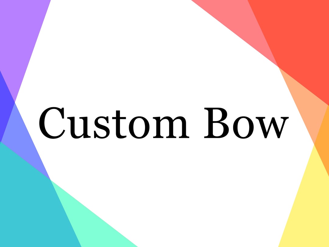 Custom Design Bow Bowtie OC DIY Favorite Character Own Design Anime ...