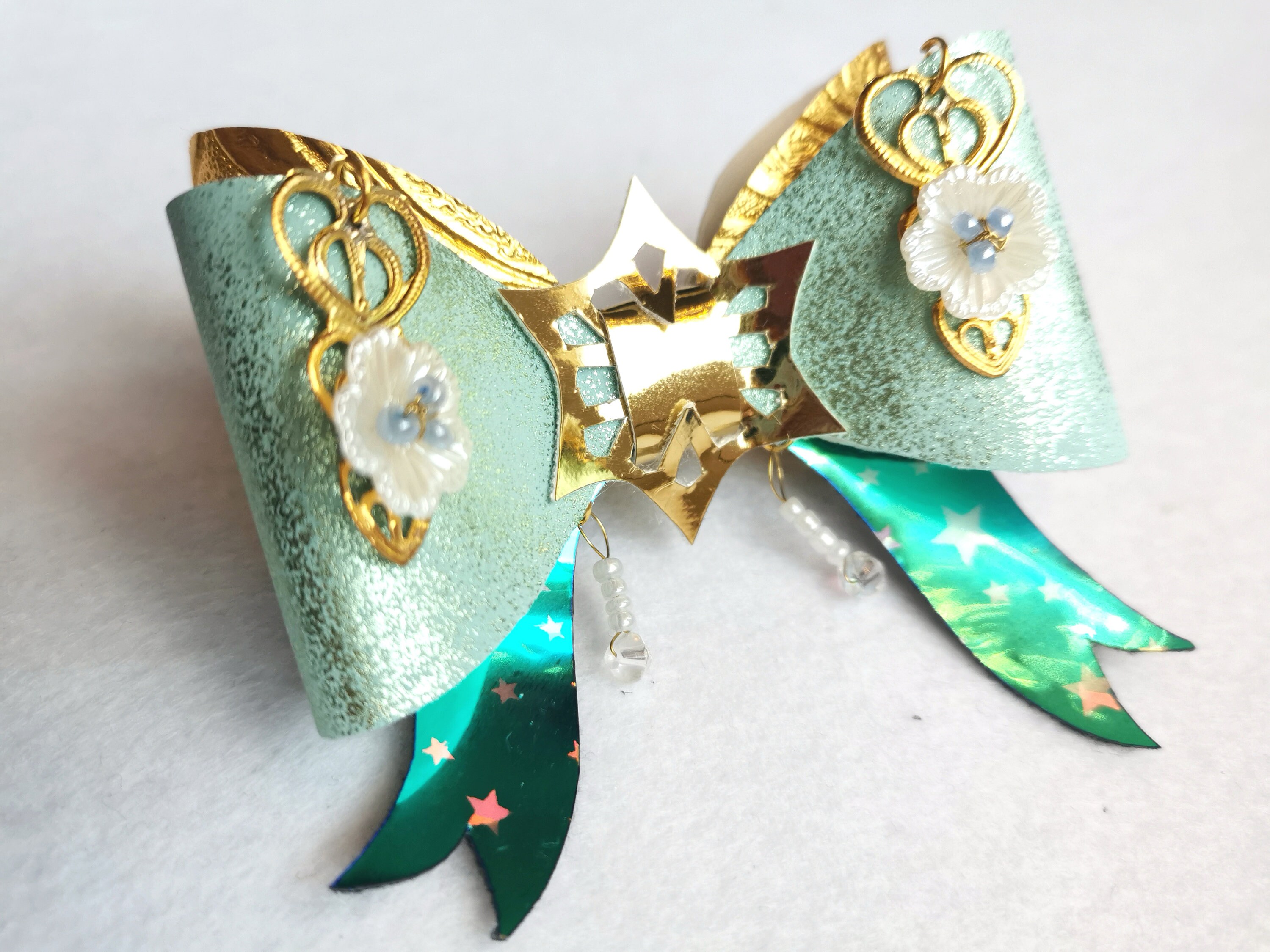 Cryo Vision Bow Traveler Aether Lumine Custom Accessory Hair - Etsy ...