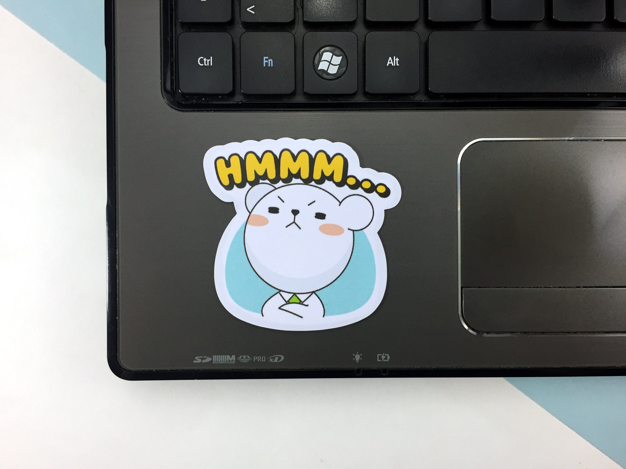 Stickers Hmmm printed in high resolution on glossy white | Etsy