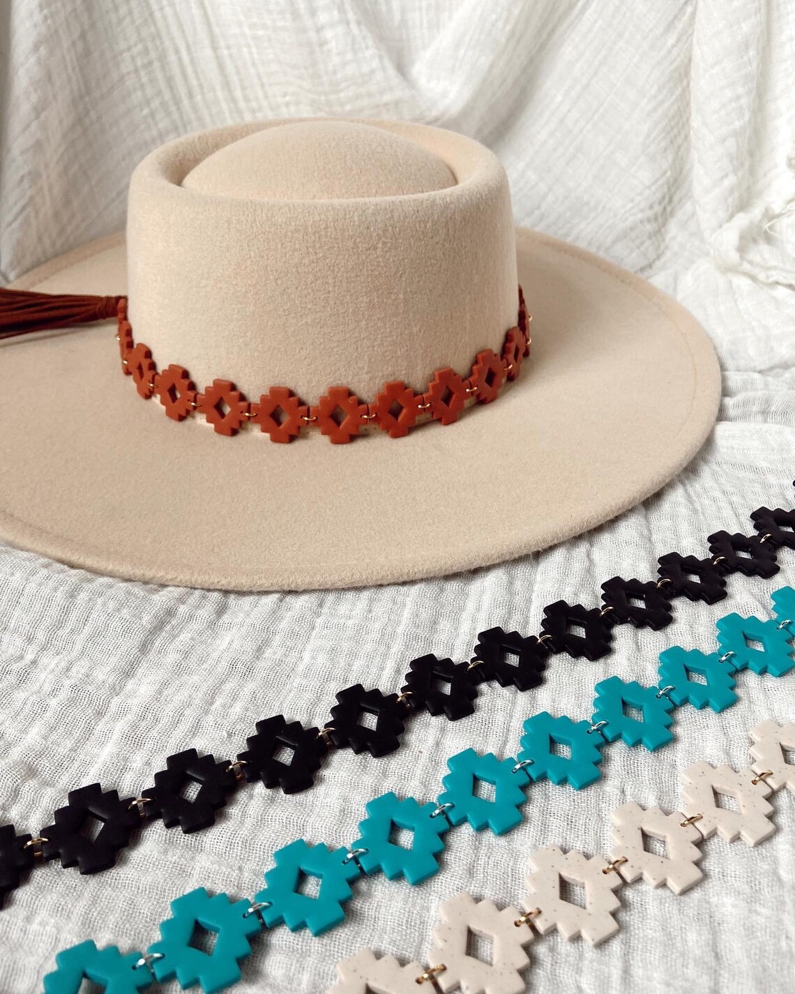 Acacia Hat Band Terracotta - Etsy