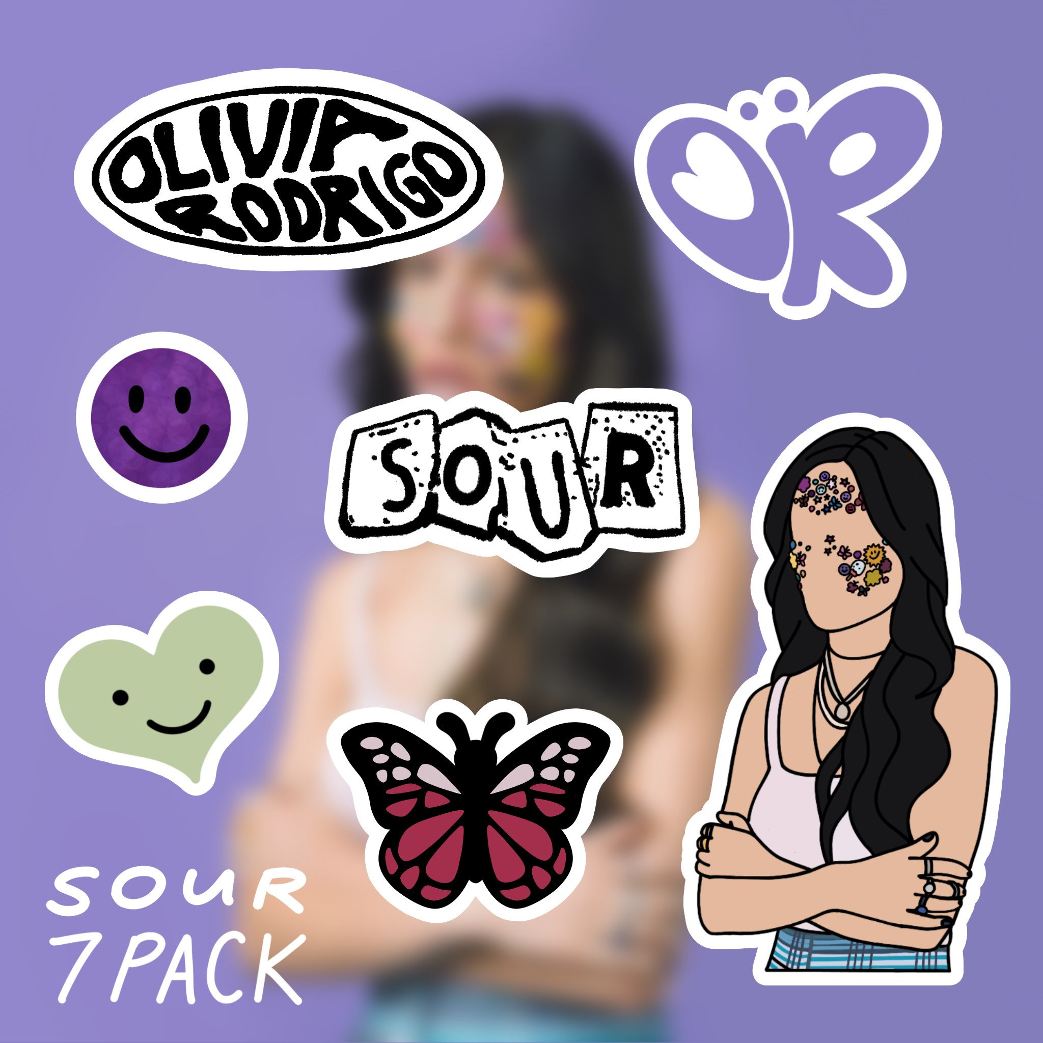 Sour Olivia Rodrigo Sticker Pack | Etsy