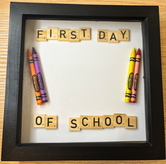 First Day Of School Frame Personalised Frame Preschool Etsy Ireland